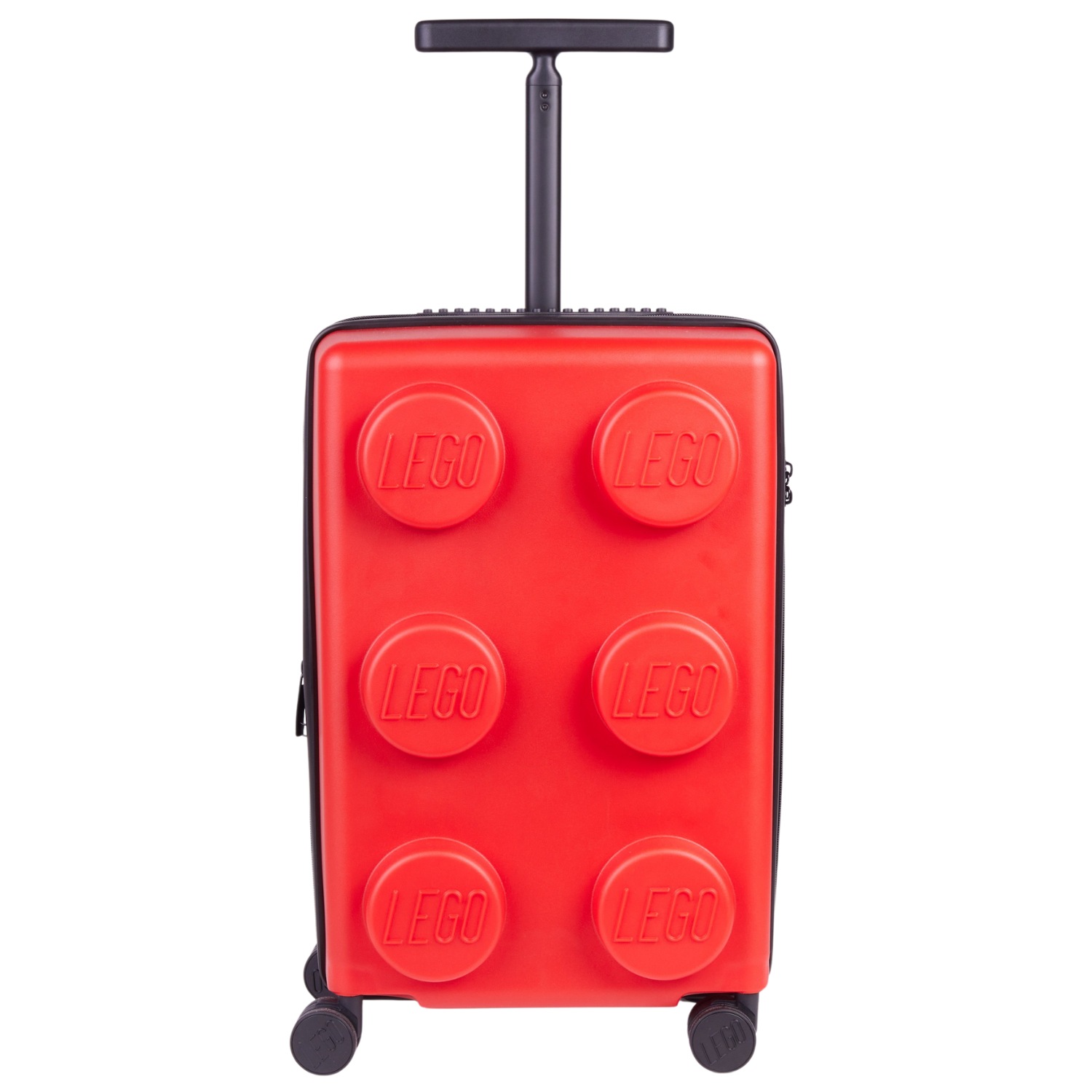 Buy LEGO Signature Brick 2x3 Trolley Expandable Luggage - Red - MyDeal ...