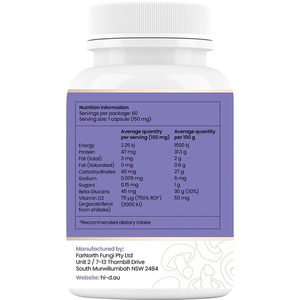 Buy Hi-D Natural Vitamin D 3000 IU 60 Caps - MyDeal Australia