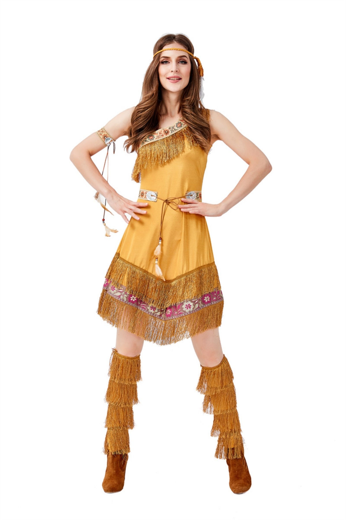 Buy Costume Bay Women's Wild West Pocahontas Native American Indian ...
