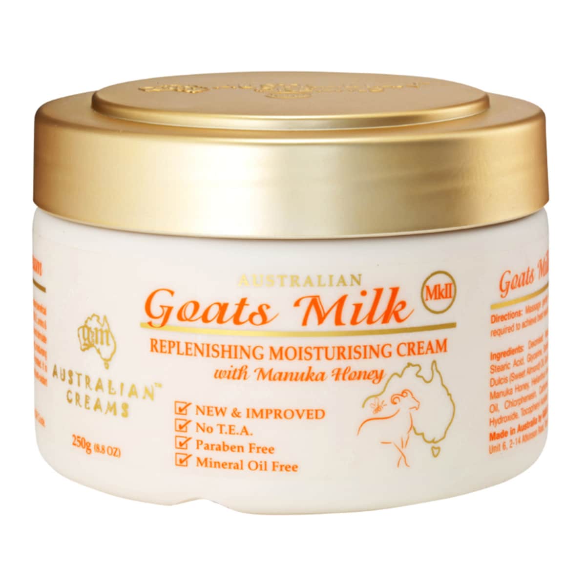 Buy Australian Creams MKII Goats Milk Moisturising Cream with Manuka ...