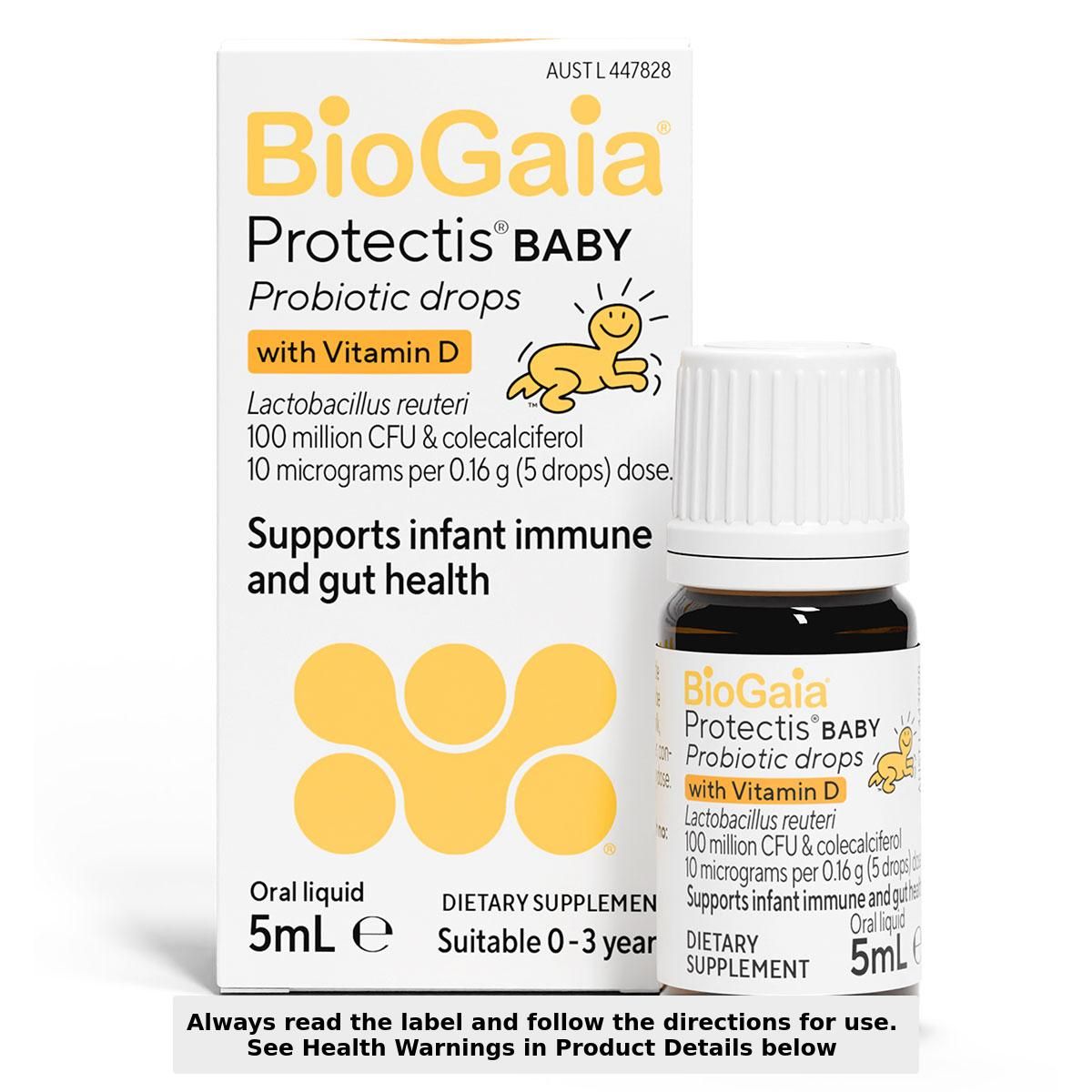 Buy BioGaia Protectis Baby Probiotic Drops With Vitamin D 5ml - MyDeal ...