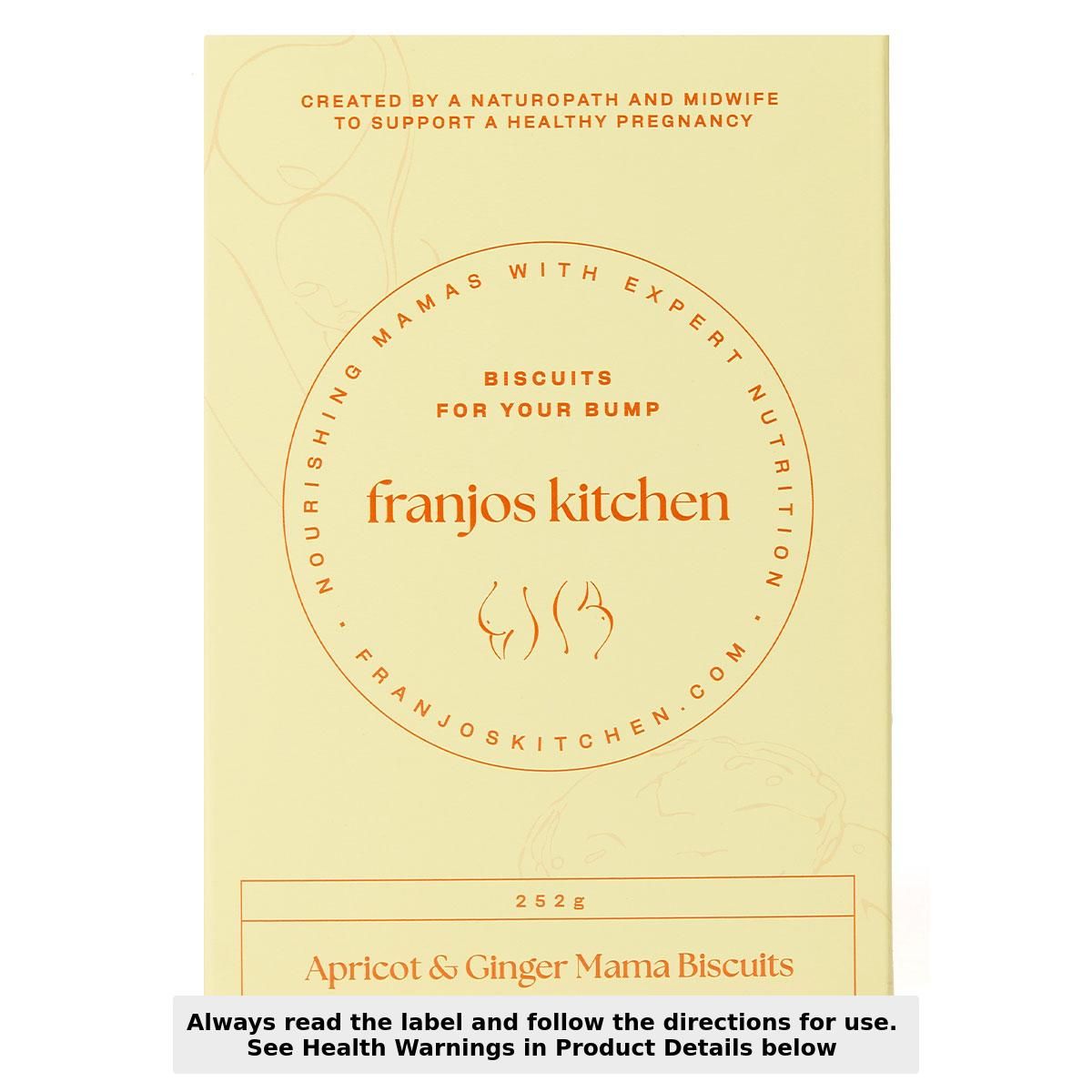 Buy Franjos Kitchen Belly Bump Pregnancy Biscuits Ginger & Apricot 250g ...