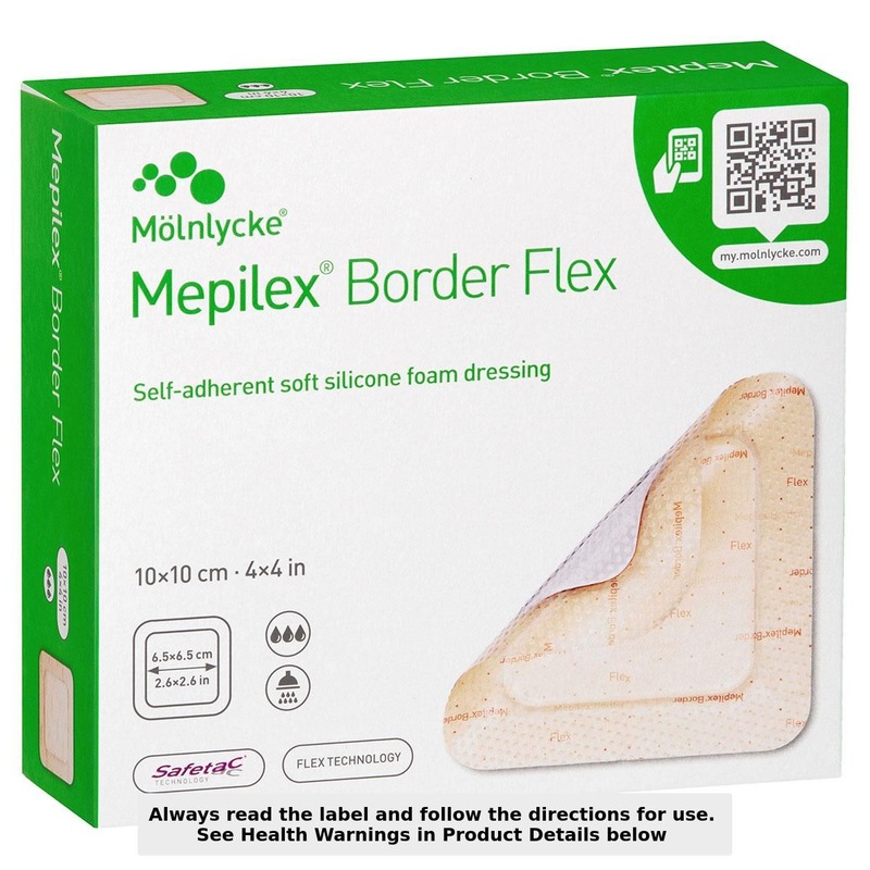 Buy Mepilex Border Flex Wound Dressing 595311 10cm x 10cm 10 Pack - MyDeal