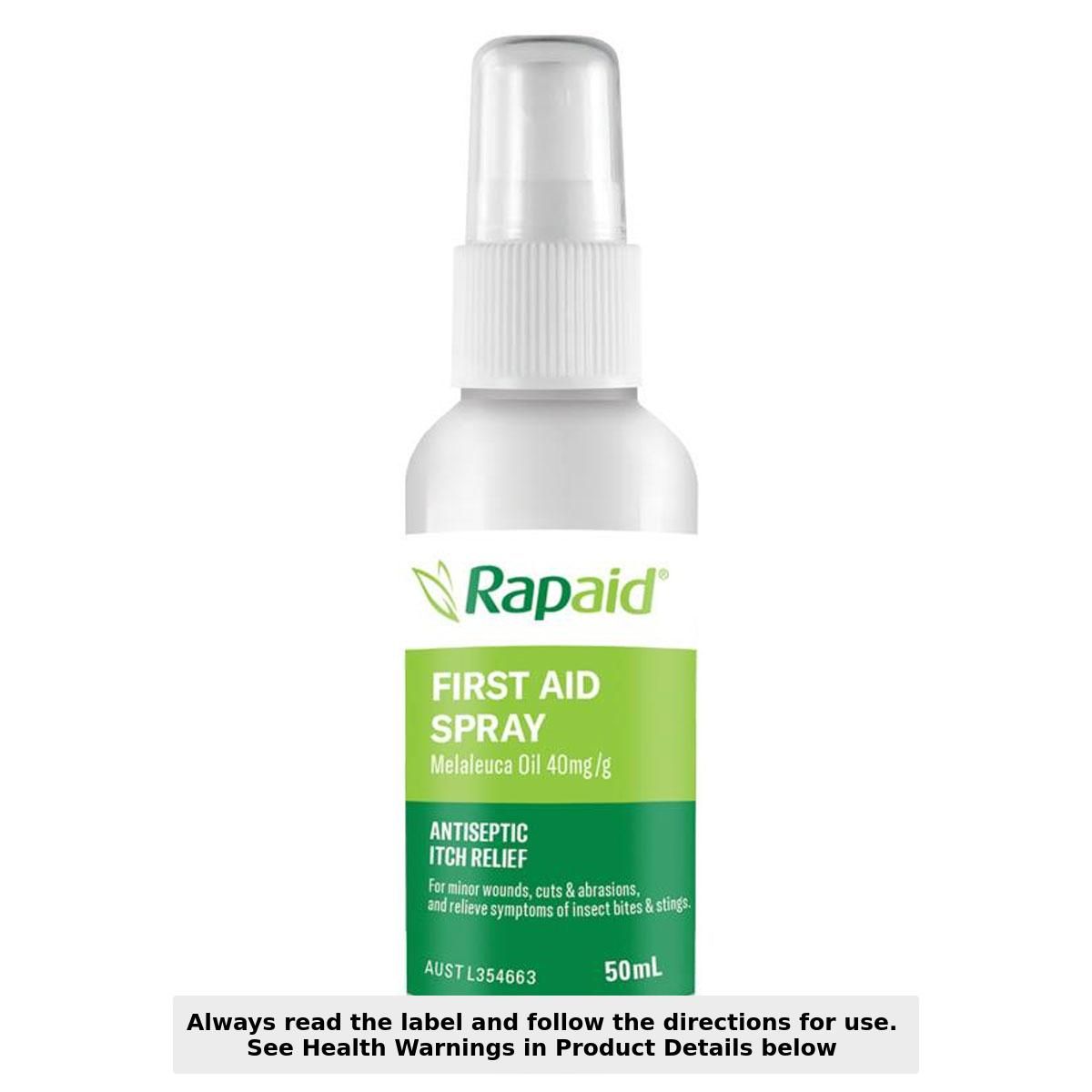 Buy Rapaid First Aid Spray 50ml - MyDeal Australia