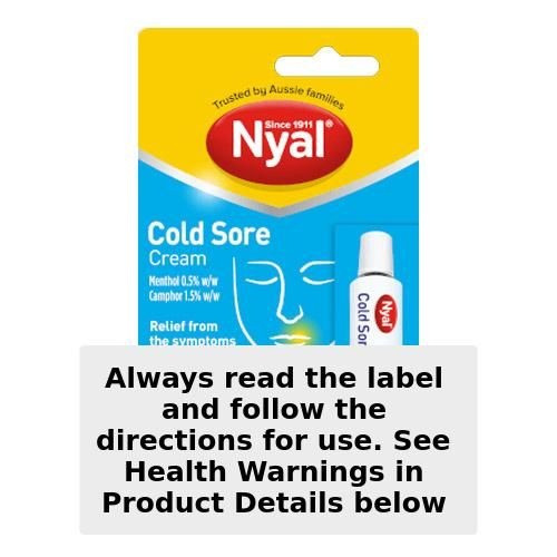 Buy Nyal Cold Sore Cream 10g - MyDeal Australia