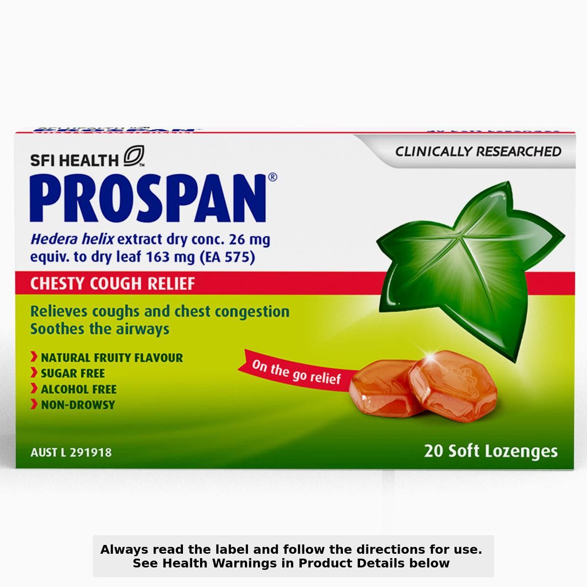 Buy Prospan Chesty Cough Relief Lozenges 20 Pack - MyDeal Australia