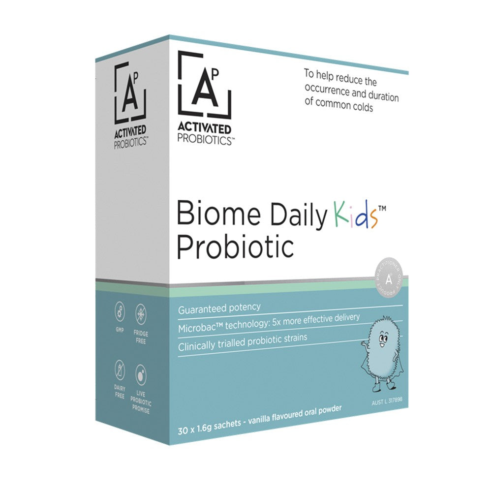 Buy Activated Probiotics Biome Daily Kids Probiotic 30 Sachets - MyDeal ...