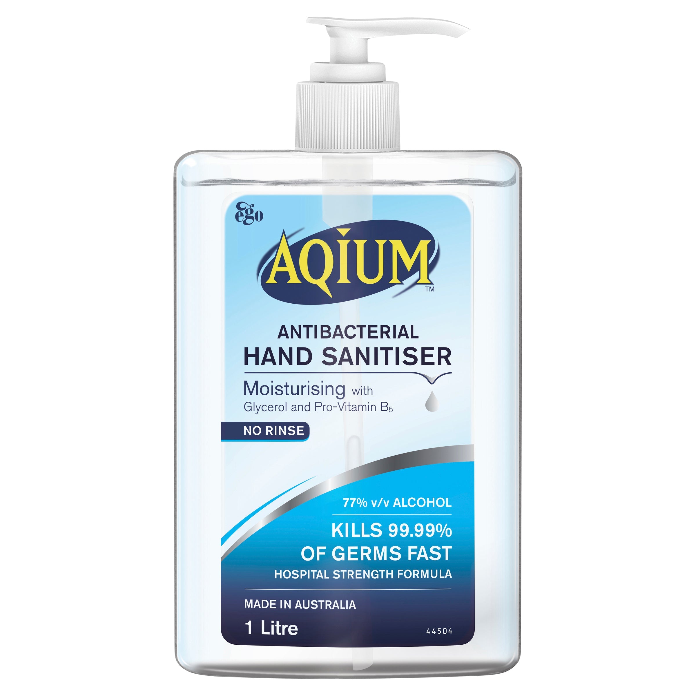 Buy Aqium Antibacterial Hand Sanitiser 1 Litre - MyDeal Australia