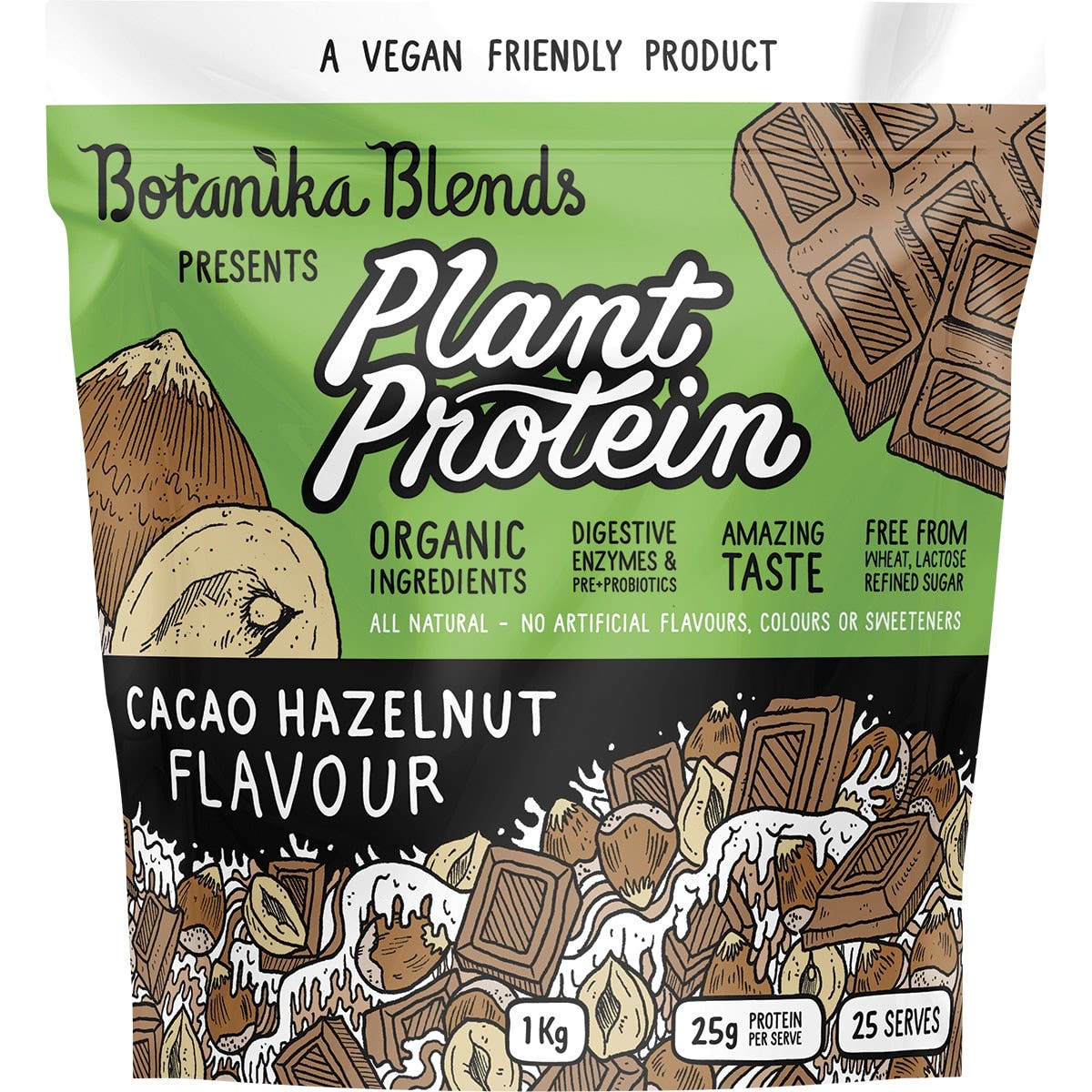 Buy Botanika Blends Plant Protein Cacao Hazelnut 1kg - MyDeal Australia