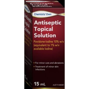 Buy Chemists' Own Antiseptic Topical Solution 15ml Bottle - MyDeal ...