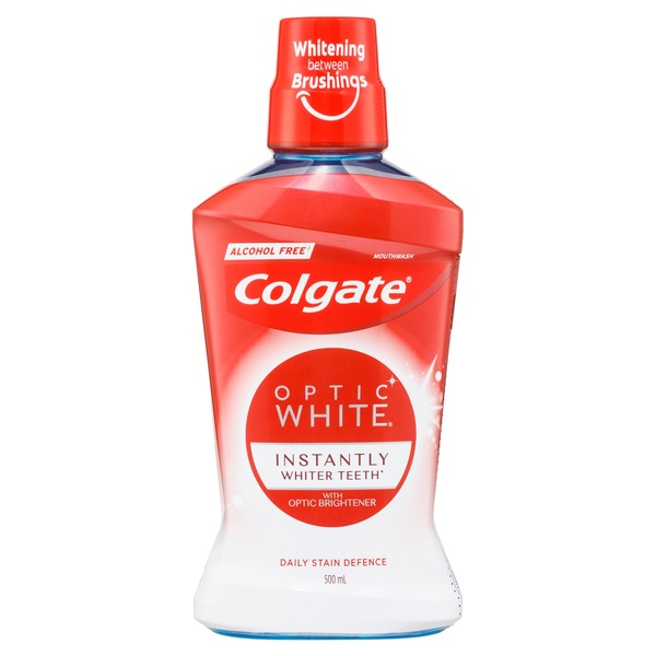Buy Colgate Optic White Mouth Rinse 500ml - MyDeal Australia