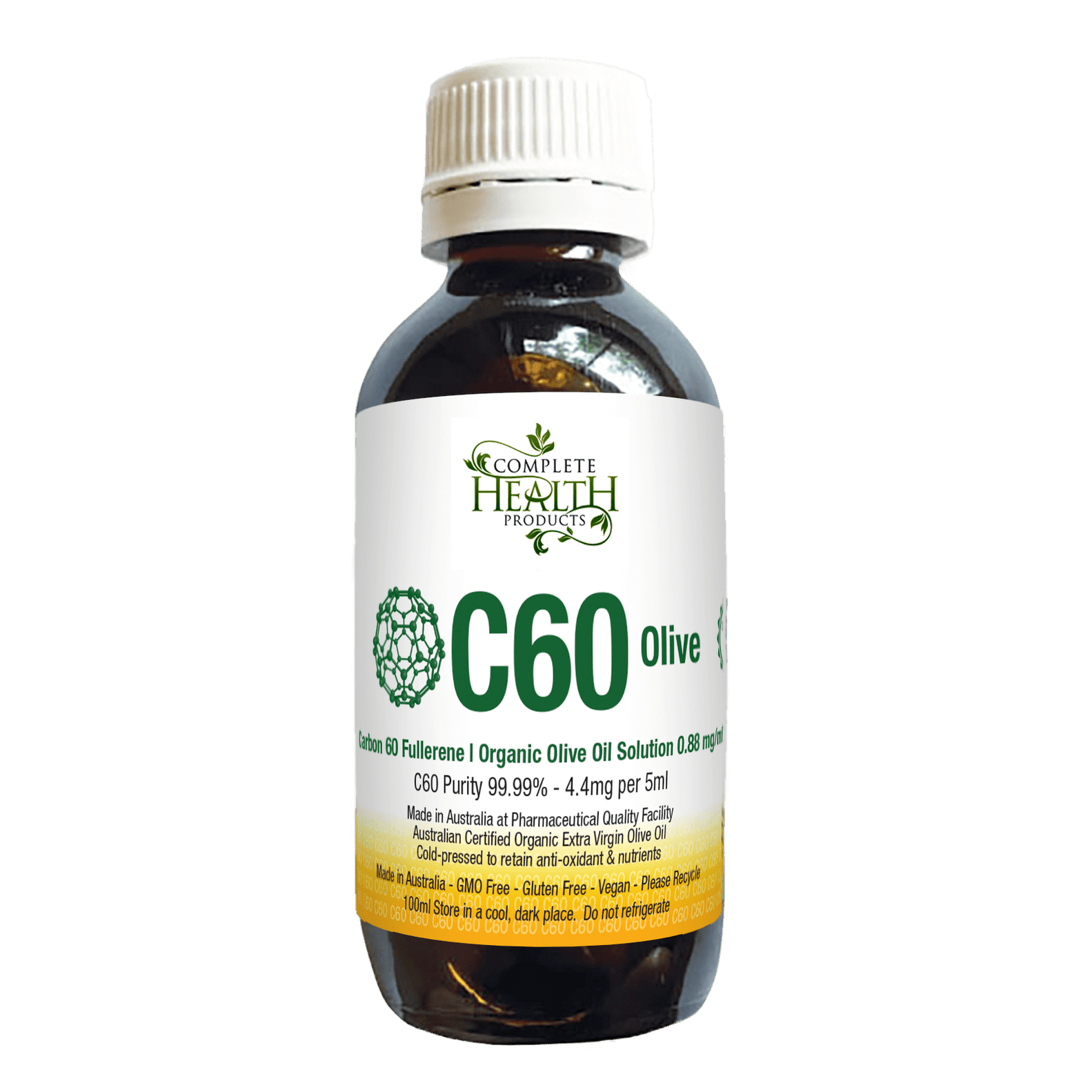 Buy Complete Natural Remedies Carbon C60 in Olive Oil Org 100ml - MyDeal Australia