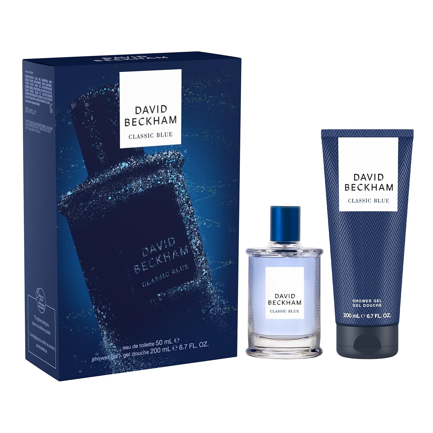 Buy David Beckham Classic Blue Eau De Toilette 50ml and Shower Gel ...
