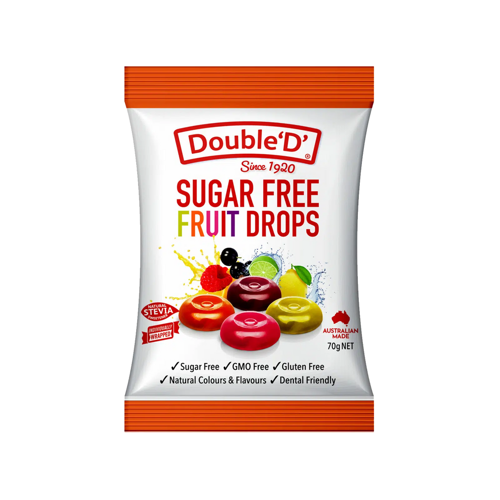 Buy Double D Sugar Free Fruit Drops 70g - MyDeal Australia