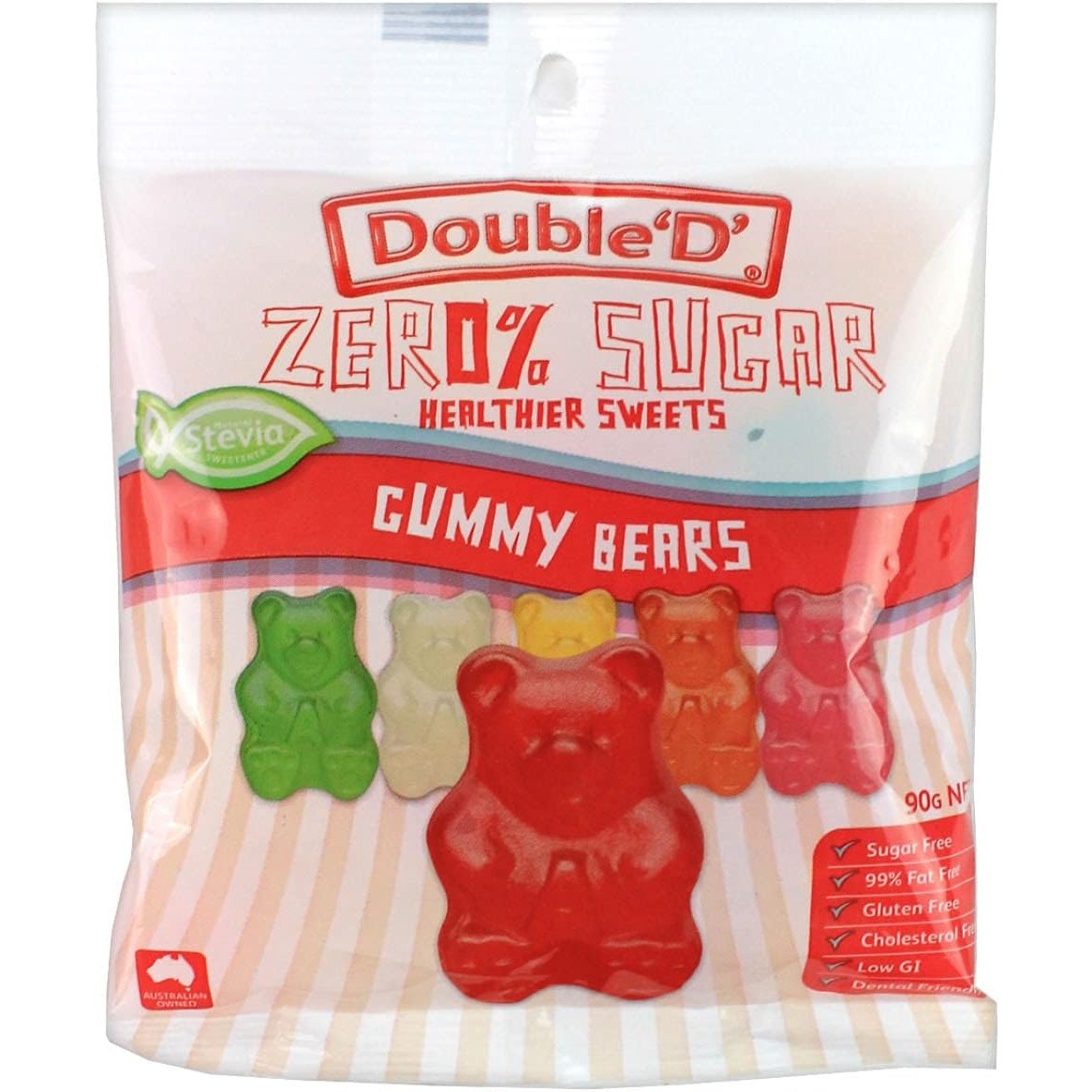 Buy Double D Sugar Free Gummy Bears 90g - MyDeal Australia