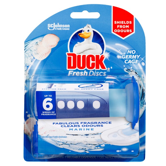 Buy Duck Fresh Discs Toilet Cleaner Marine - MyDeal Australia