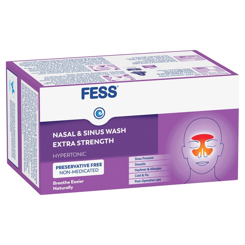 Buy Fess Nasal & Sinus Wash Extra Strength Refill 24 Sachets - MyDeal