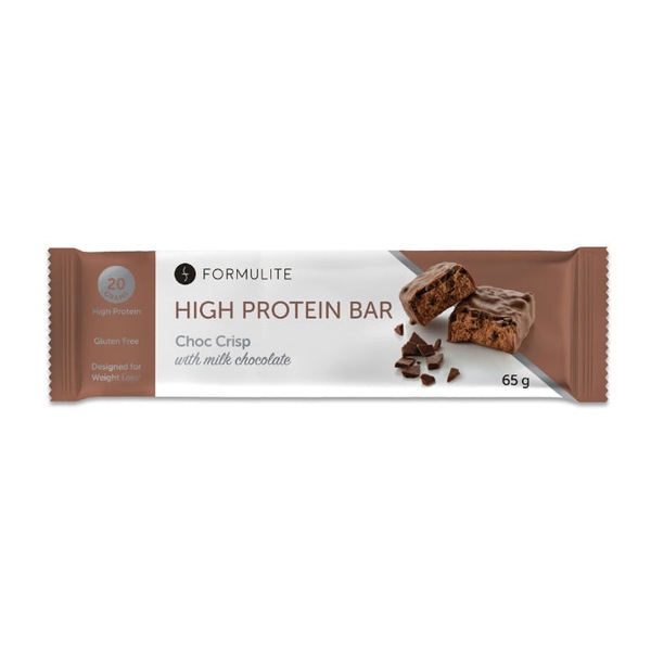 Buy Formulite High Protein Bar Choc Crisp 65g - MyDeal Australia