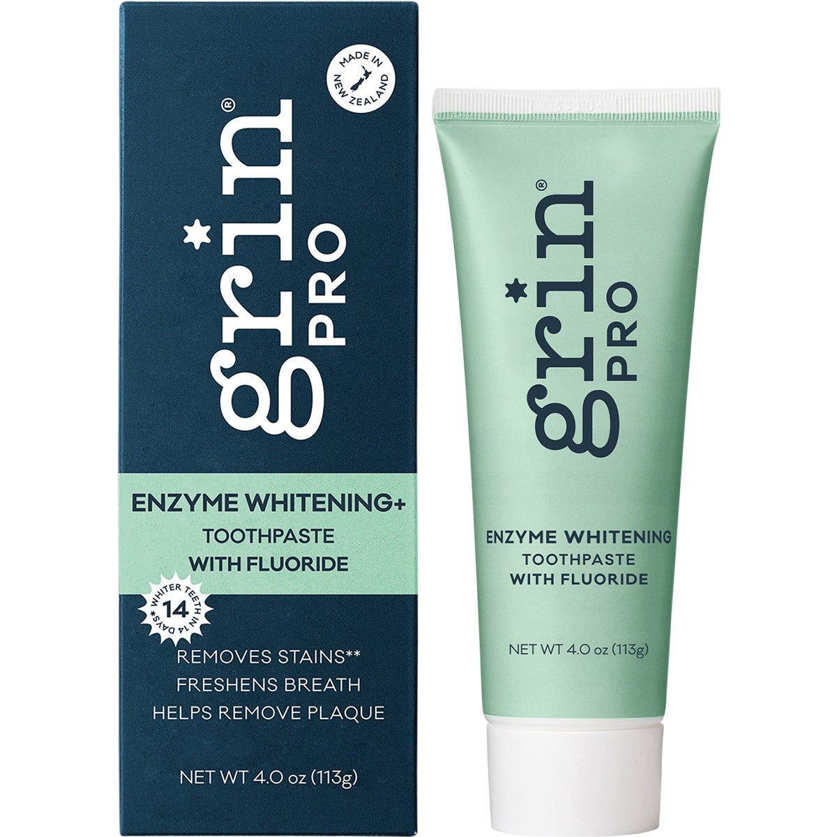 Buy Grin Pro Toothpaste Enzyme Whitening with Fluoride 113g - MyDeal ...