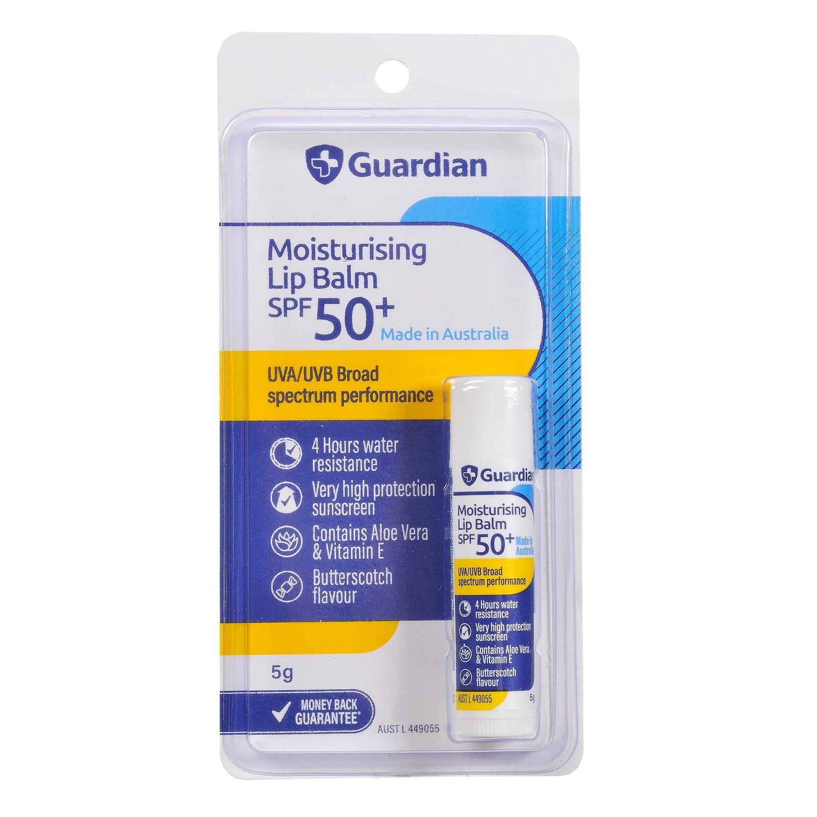 Buy Guardian Lip Balm Spf50+ 5gm - MyDeal Australia