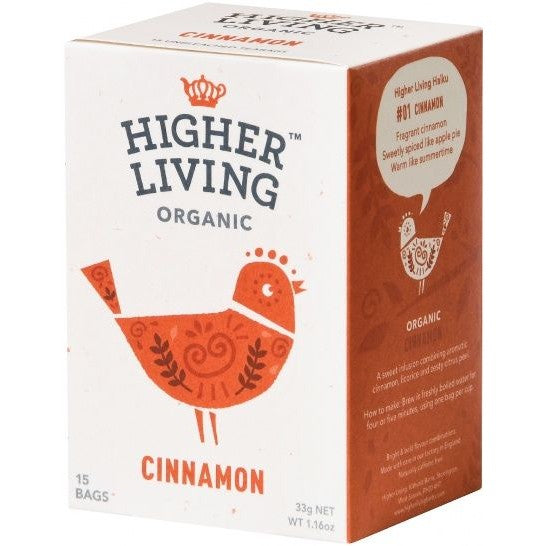 Buy Higher Living Organic Cinnamon Tea 15Teabags - MyDeal Australia