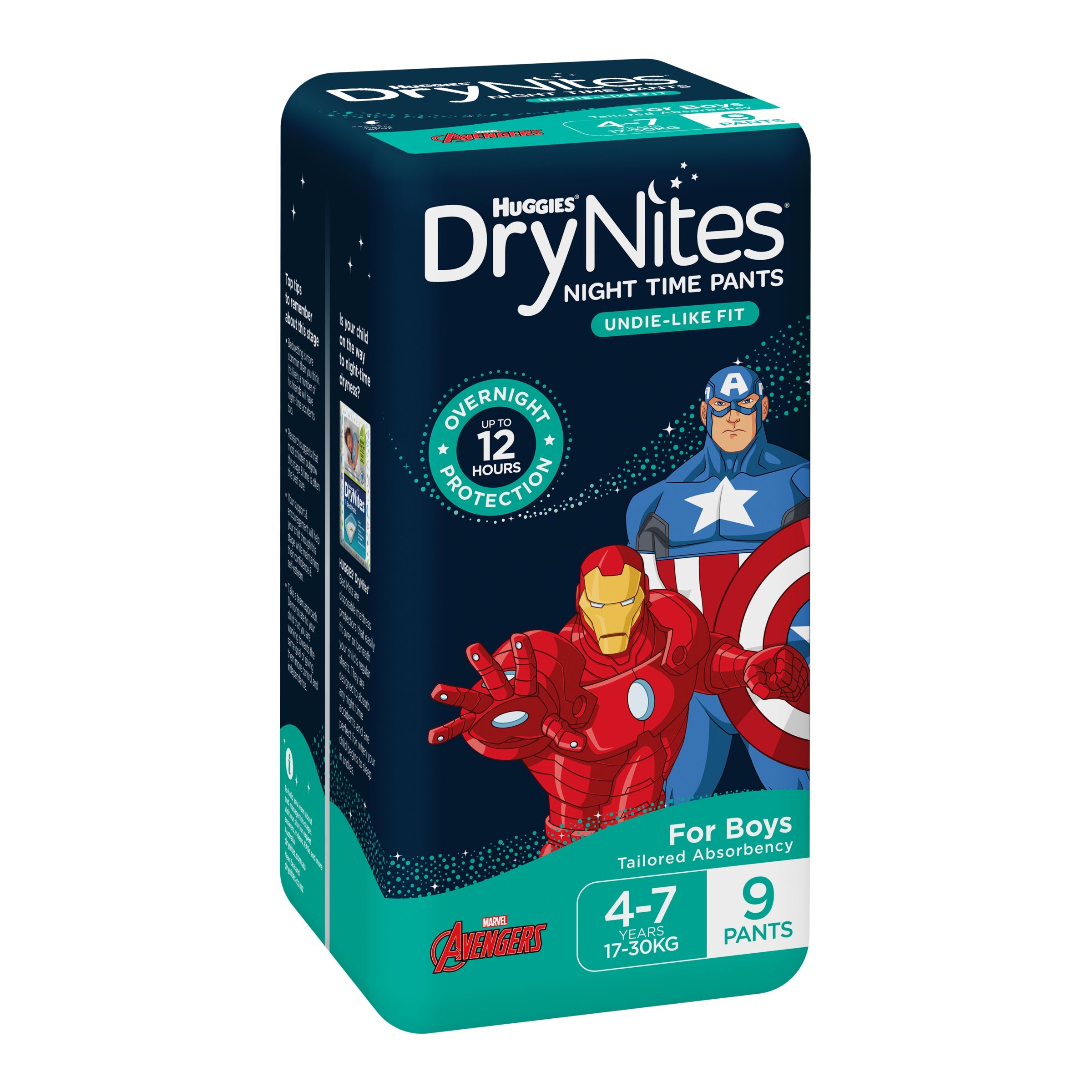Buy Huggies DryNites Boy 4+ Years 9 Pack - MyDeal Australia