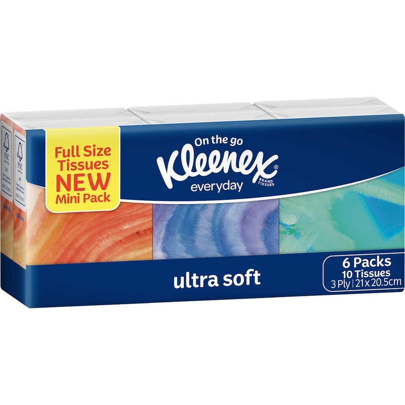 Buy Kleenex Ultra Soft Tissues Pocket Mini Pack 6 PK - MyDeal