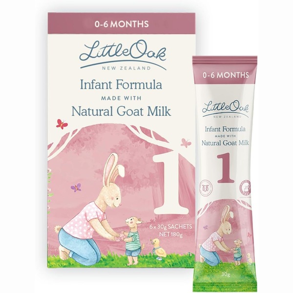 Buy Littleoak Natural Goat Milk Infant Formula 6 X 30g Sachets - MyDeal ...