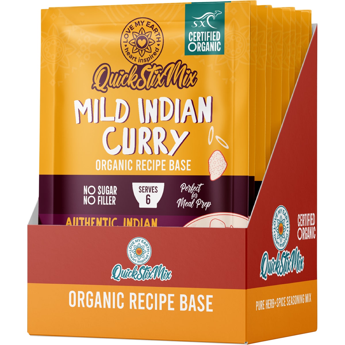 Buy Love My Earth Quick Stix Mix Organic Recipe Base Mild Indian Curry ...