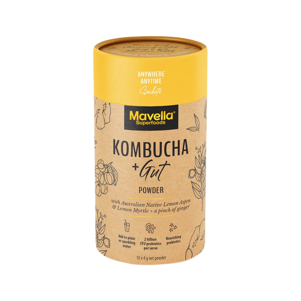 Buy Mavella Superfoods Kombucha + Gut Powder with Australian Native ...