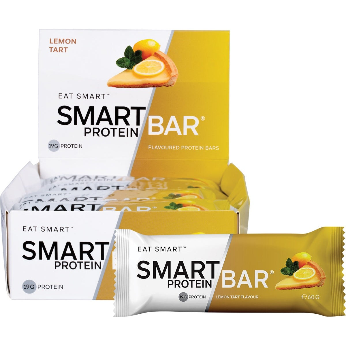 Buy Smart Protein Bar Lemon Tart Flavour Protein Bar 12x60g - MyDeal ...