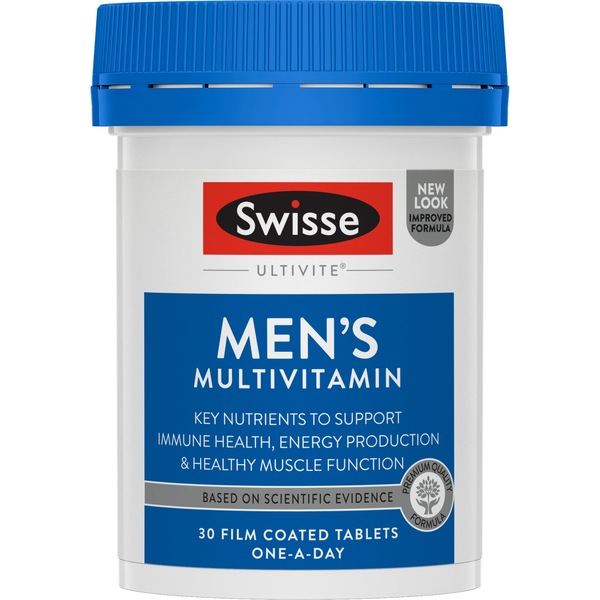 Buy Swisse Ultivite Men's Multivitamin 30 tablets - MyDeal Australia