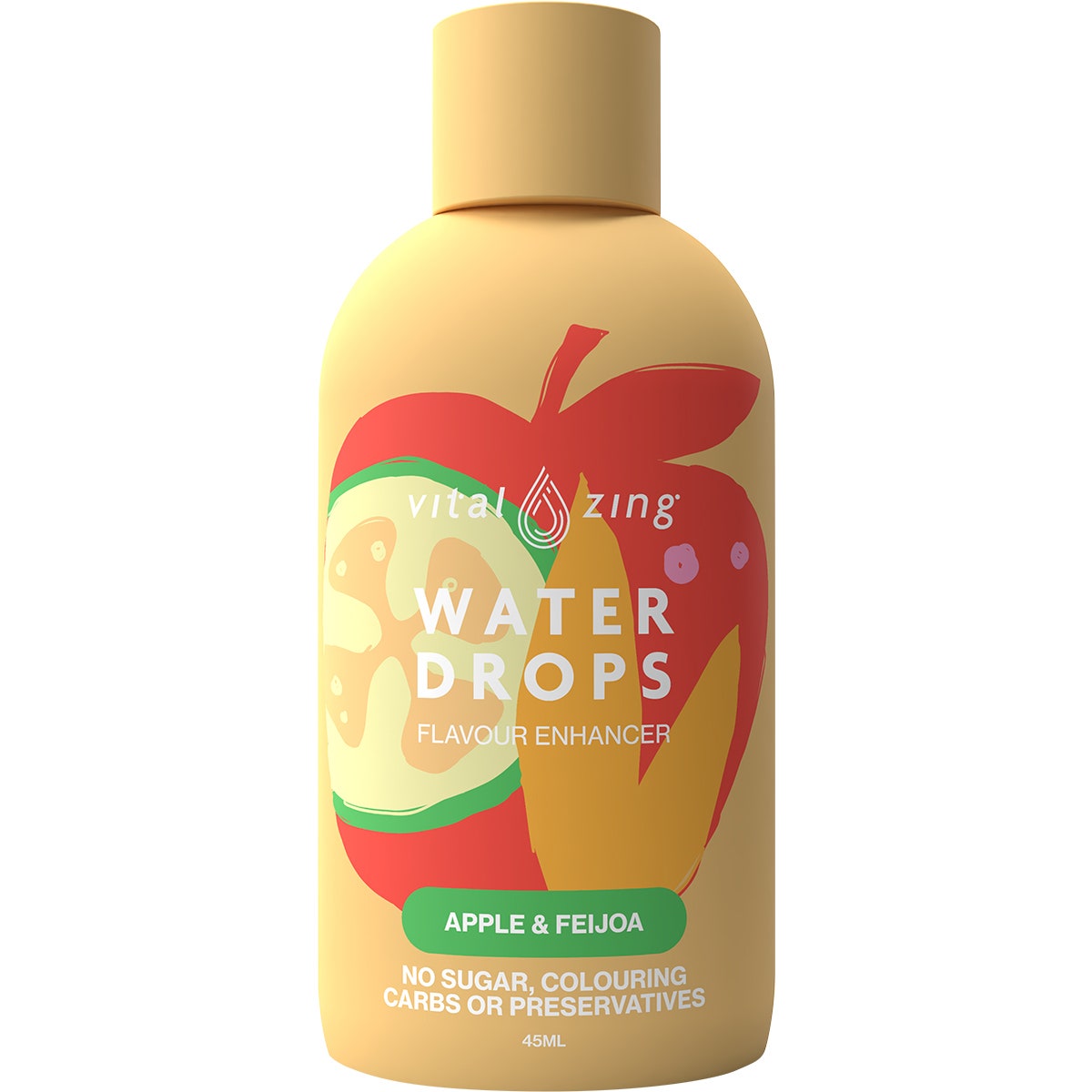 Buy Vital Zing Water Drops Apple & Feijoa 45ml - MyDeal Australia