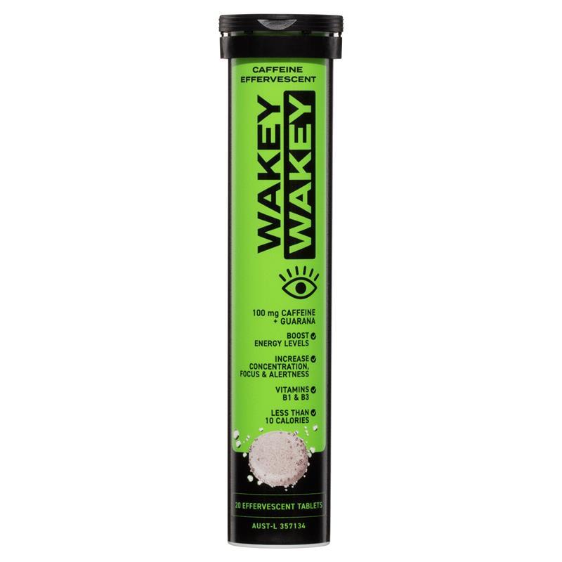 Buy Wakey Wakey Effervescent 20 Tablets - MyDeal Australia