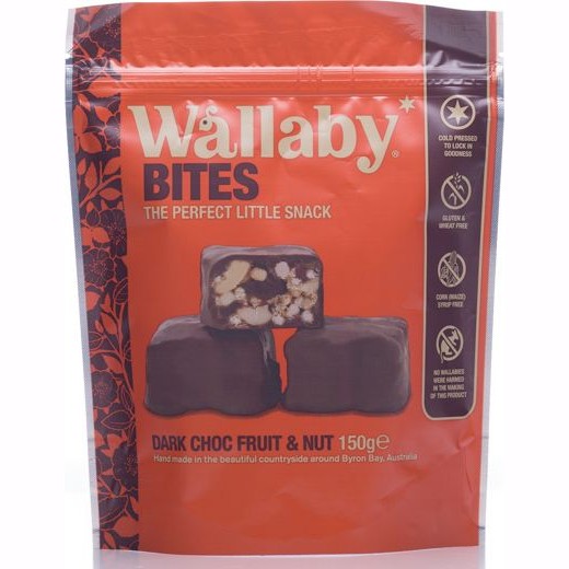 Buy Wallaby Bites Dark Chocolate Fruit&Nut 150g - MyDeal Australia