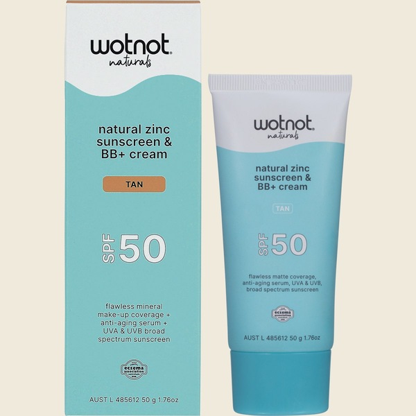 Buy Wotnot Sunscreen & Bb+ Cream Spf50 Tan 50g - MyDeal Australia