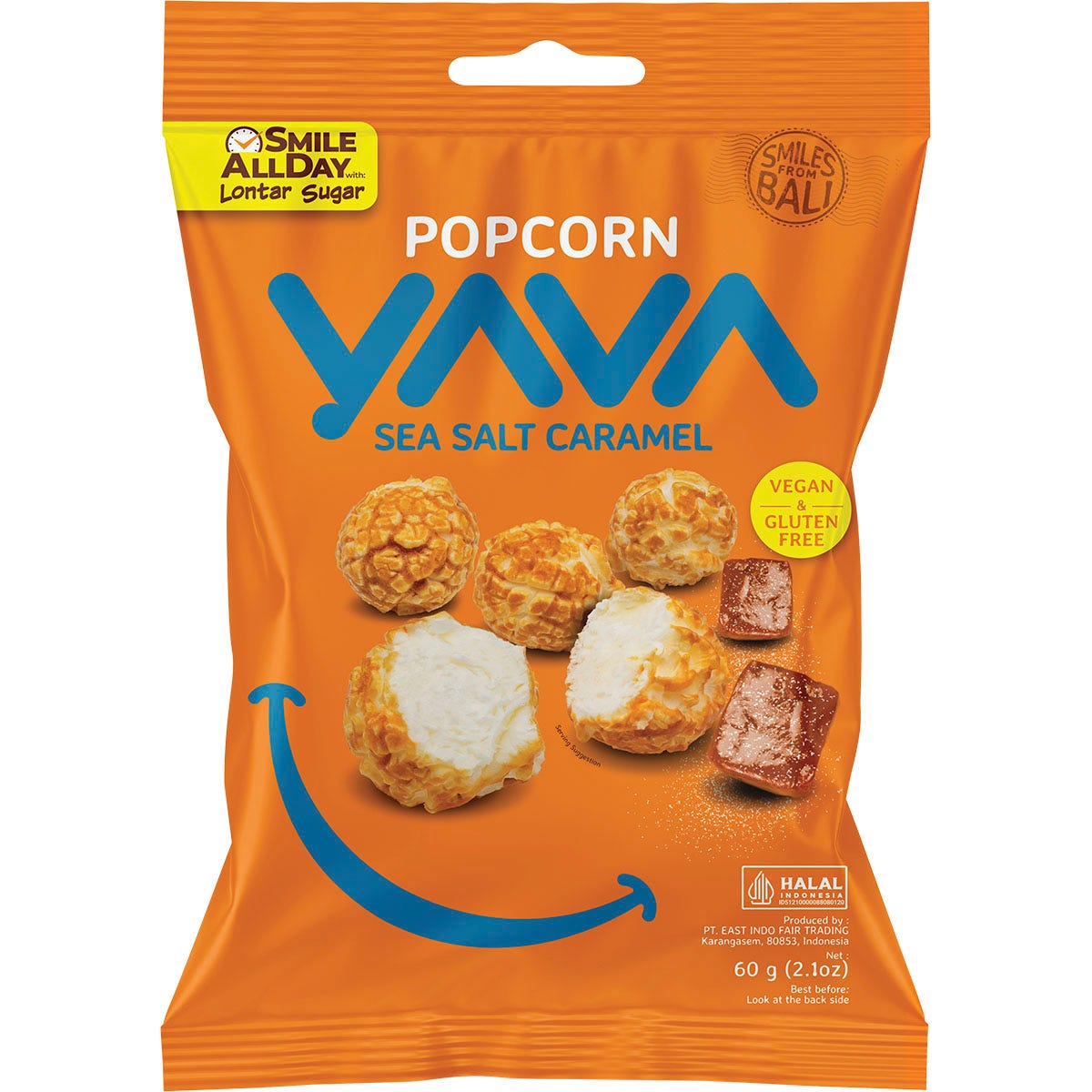 Buy YAVA Popcorn Sea Salt Caramel 60g - MyDeal Australia