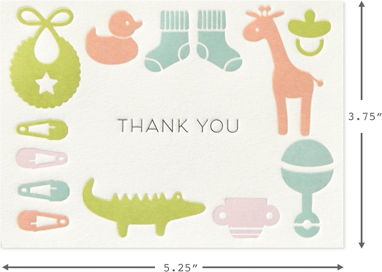 Buy Hallmark Baby Shower Thank You Cards, Gender Neutral (10 Cards with ...