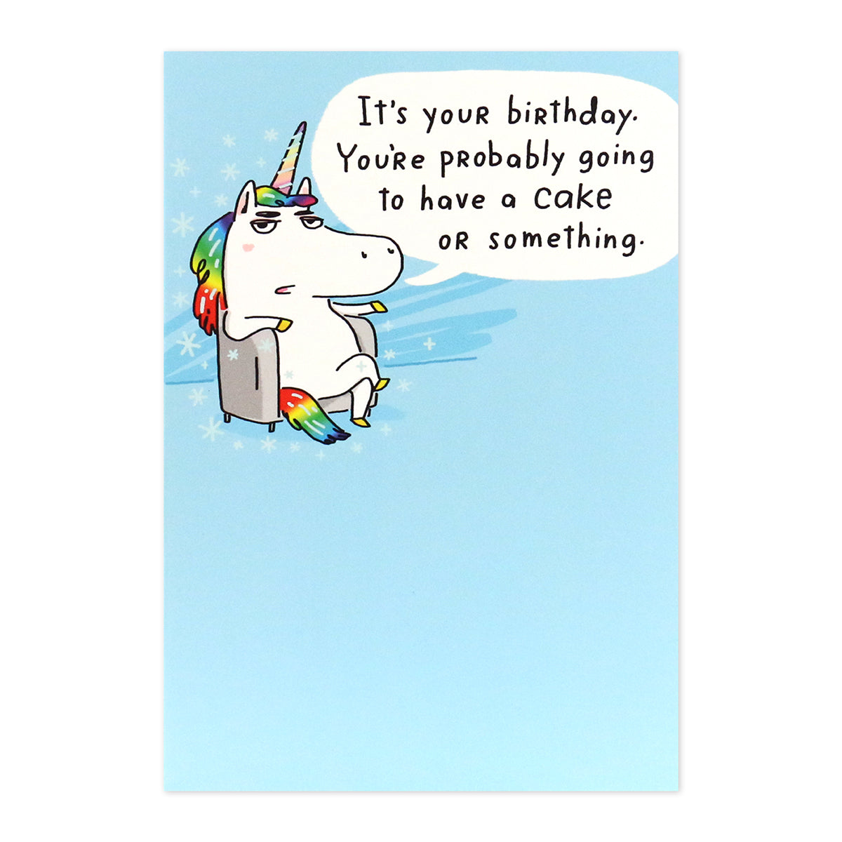 Buy Hallmark Shoebox Birthday Card - Grumpy Unicorn - MyDeal Australia