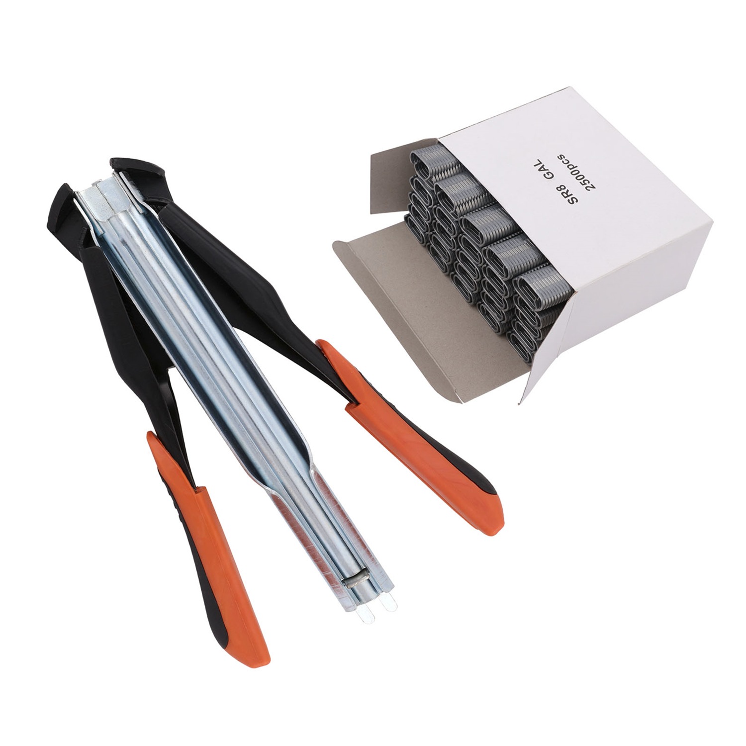 Buy C7 SR8 GALFAN Zinc-Alu Hog Ring Gun Pliers 2600 Pcs C Clips Fence ...