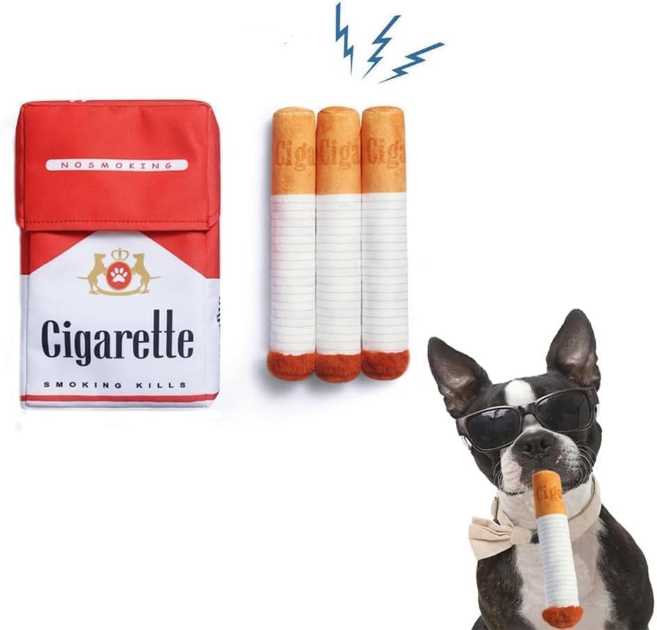 Buy FOHOA 3 Packs Giggle Puff Stick Toys with a Box - Puppy Toys for ...