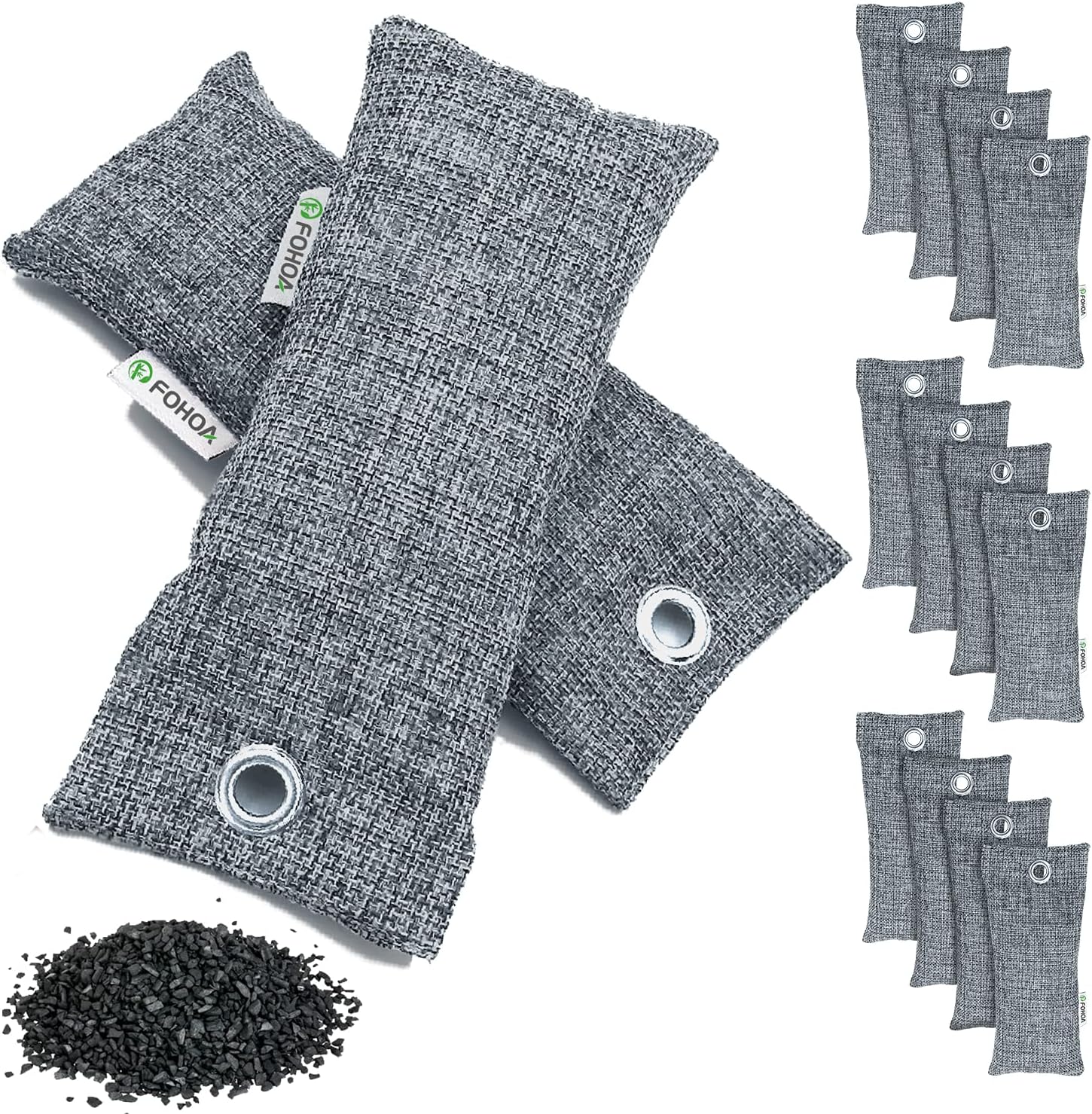 Buy FOHOA 12PACK Natural Air Purifier Deodorizer Bags Activated Bamboo ...
