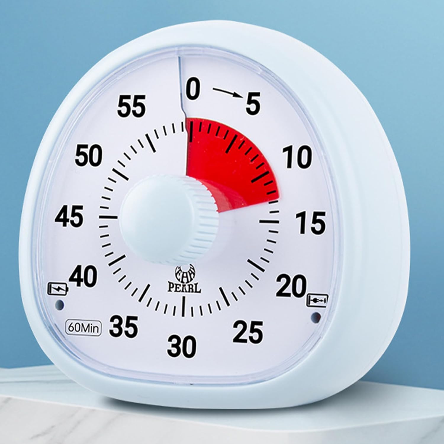 Buy FOHOA Visual Analog Timer 60 Minute Silent Countdown Clock for Kids ...