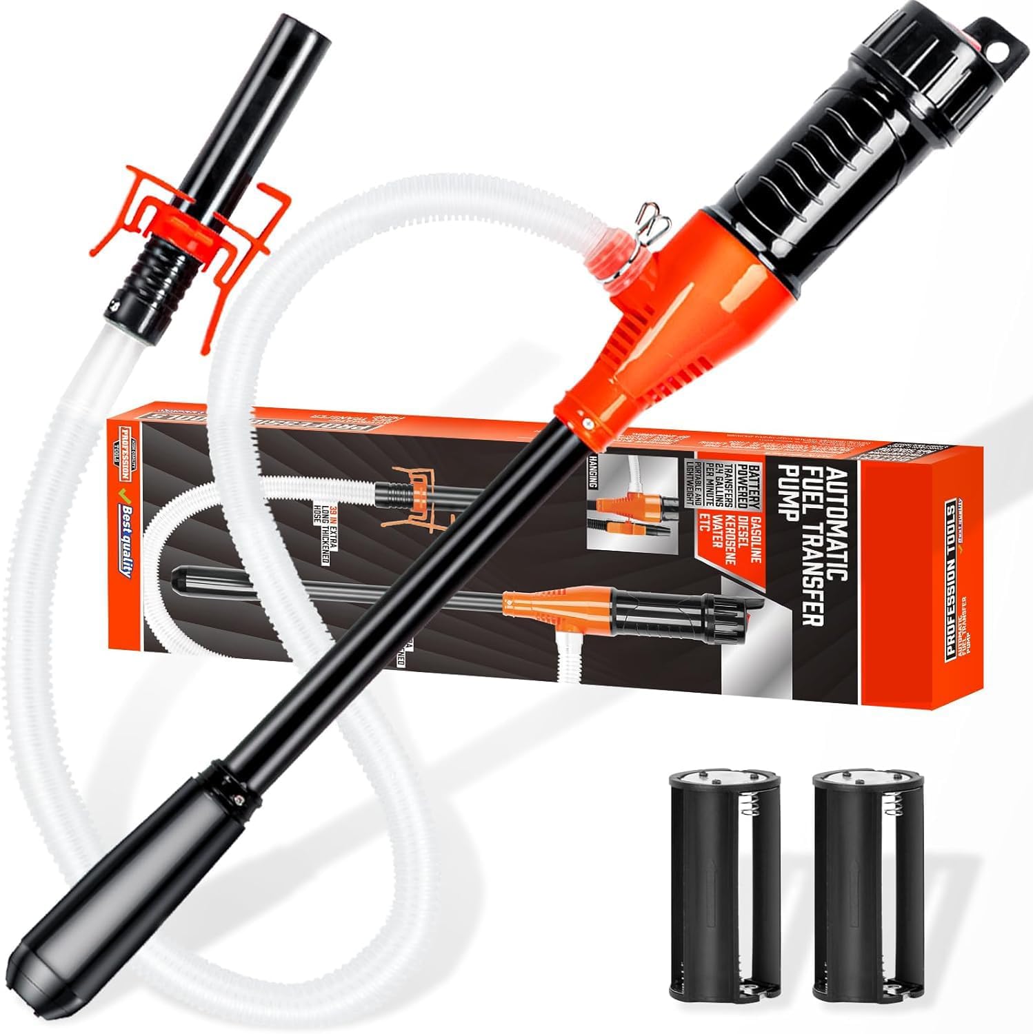 Buy FOHOA Portable 2.6 GPM Flow Battery Operated Electric Siphon for ...