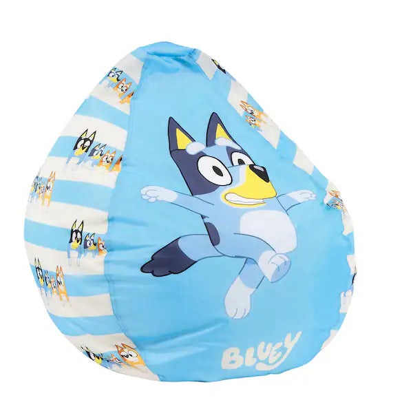 Buy Bluey Bean Bag Cover - Kids Toddler Preschool Comfy Lounger TV Seat ...