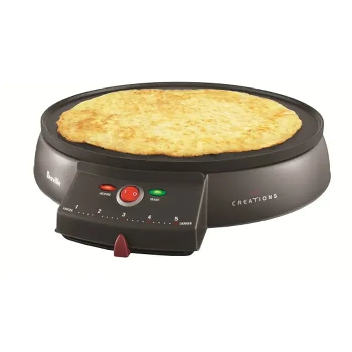 Buy Breville Crepe Maker - Electric Kitchen Heated Flat Hot Plate Crepe ...