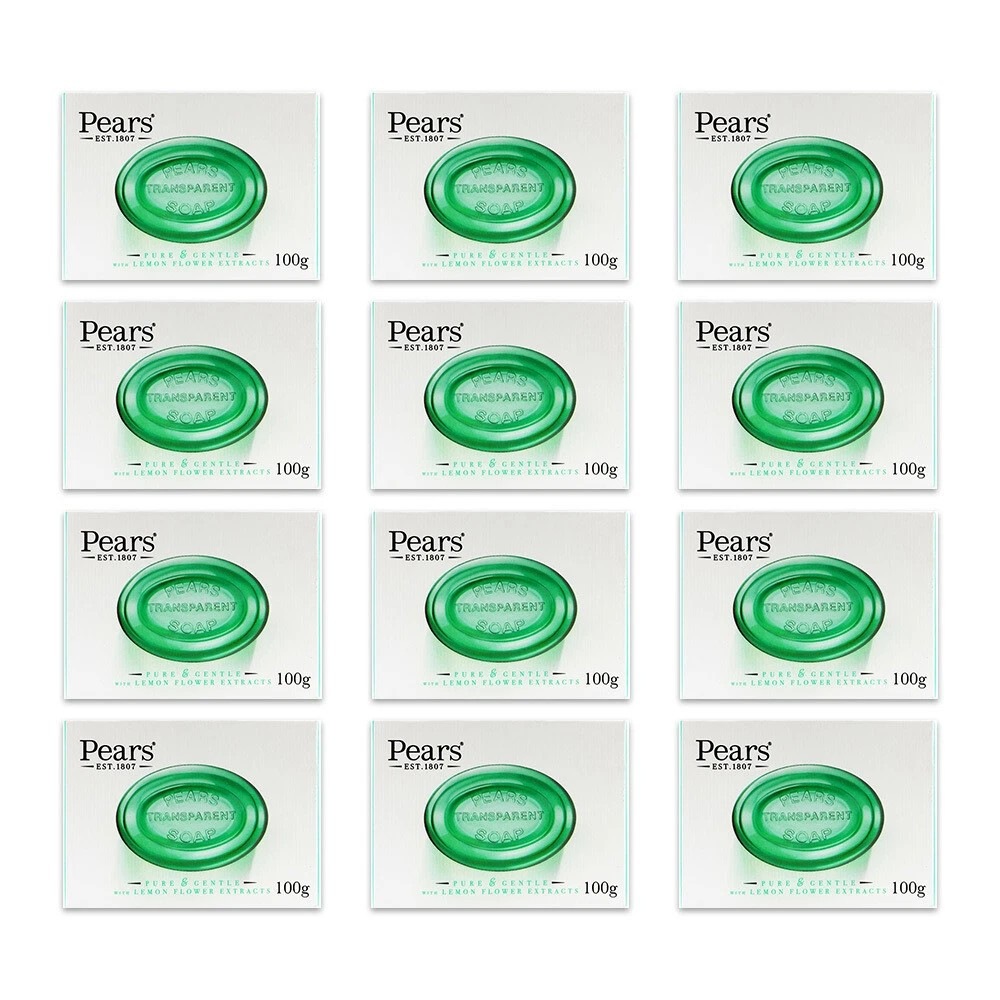 Buy Pears Pure & Gentle Bar Soap - 100g Transparent Bar Soap - Lemon ...
