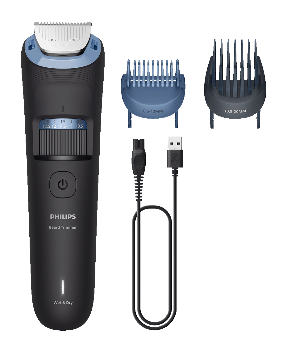 Buy Philips Series 3000 Waterproof Beard Trimmer - BeardSense Tech - 40 ...