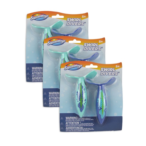 Buy SwimWays Sinkable Swirl Divers - 3-Pack Kids Pool Diving Toys ...
