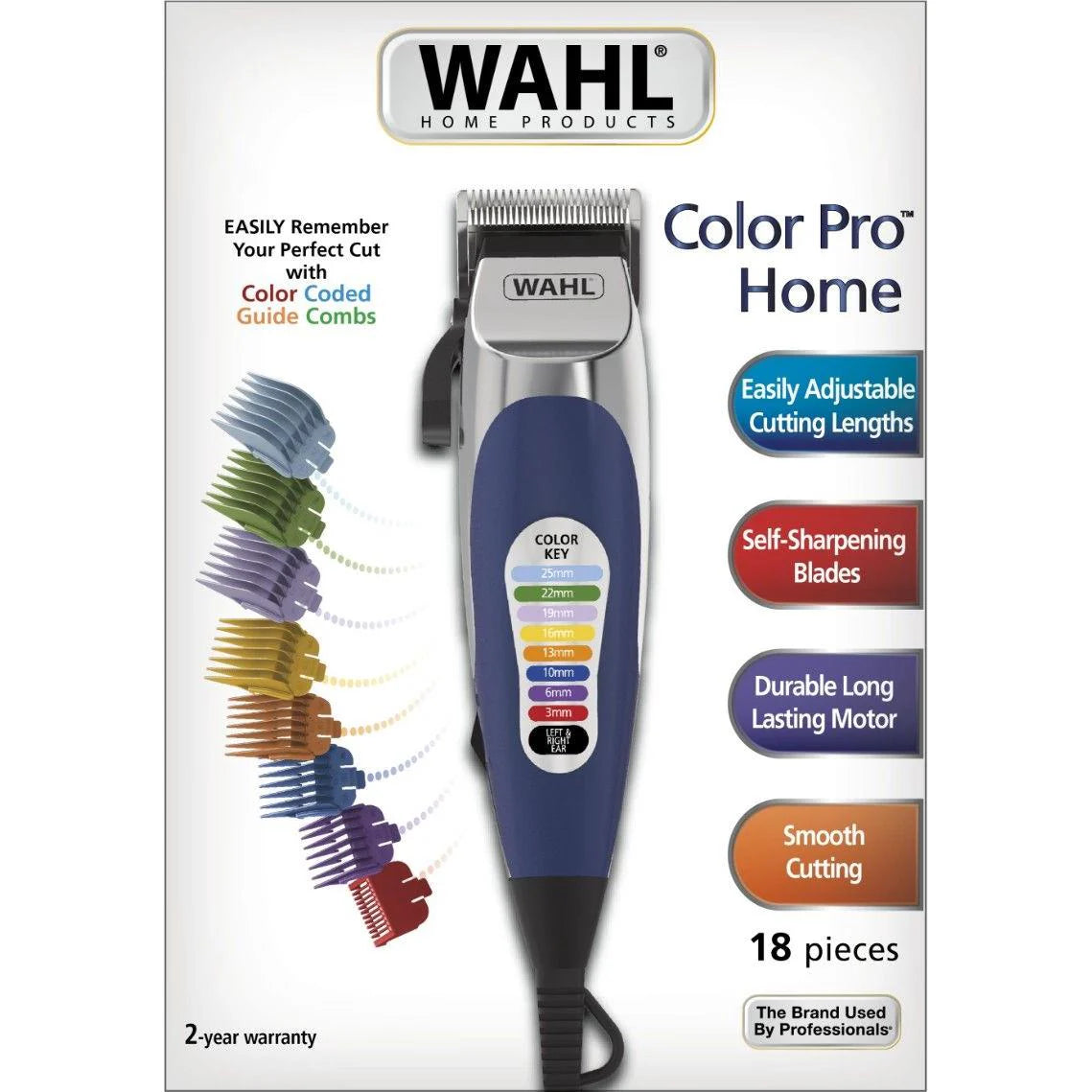 Buy WAHL Home Barber Haircutting Set - Corded Electric Hair Clipper ...